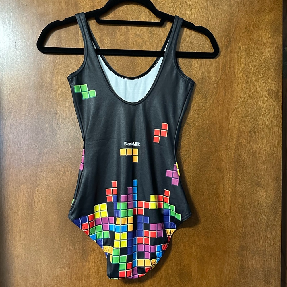 Blackmilk Retro Gamer Tetris Swimsuit - Gem